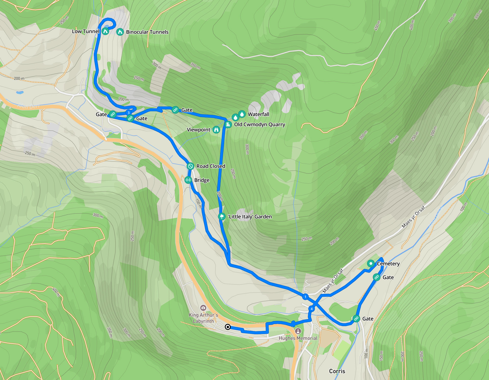 Little Italy, Old Quarries And Two Waterfalls - The Corris Village Walk ...